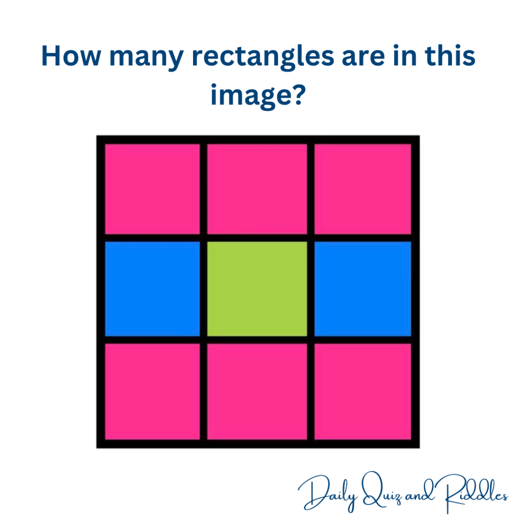 How many rectangles are in this image? - Daily Quiz and Riddles