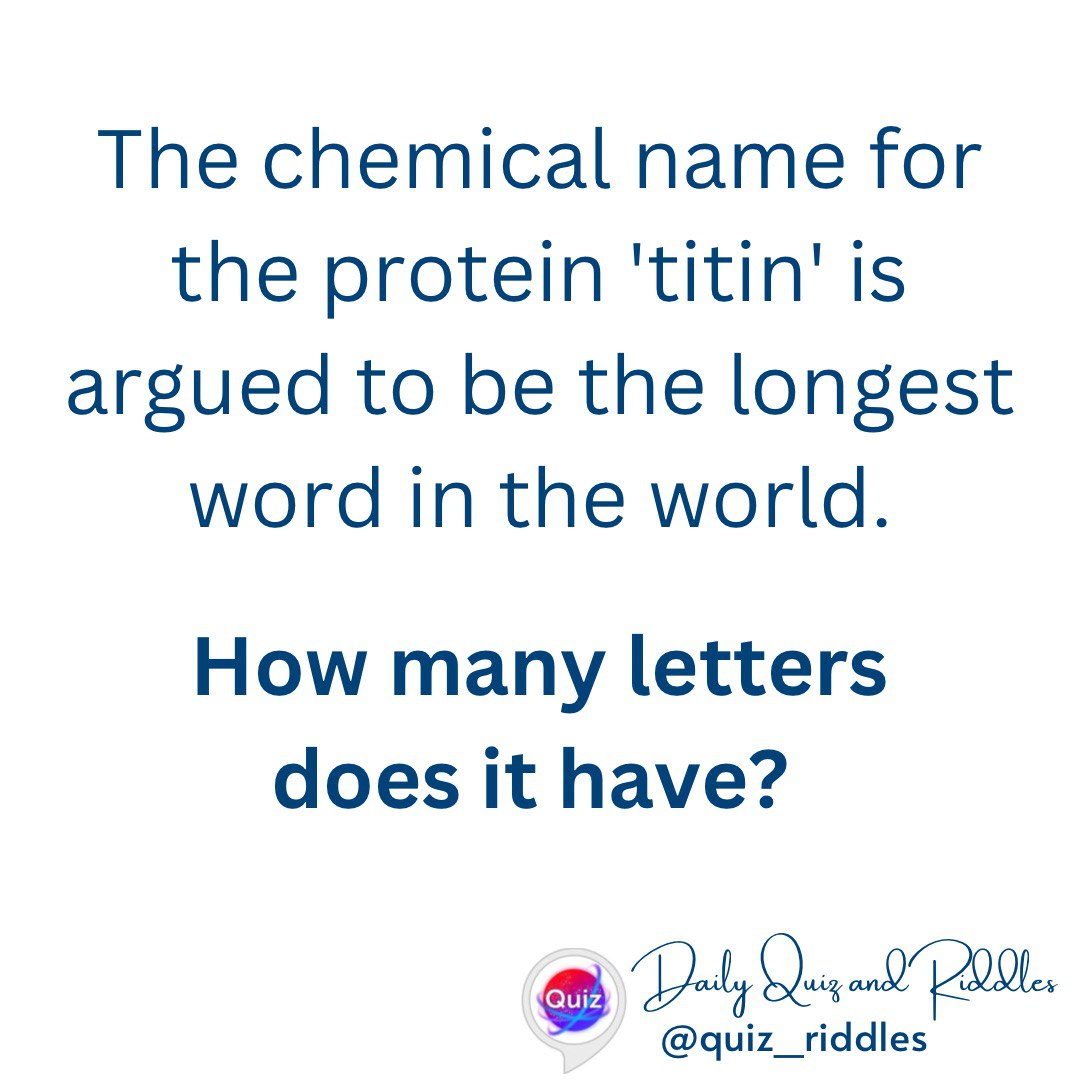 How many letters does Titin have? - Daily Quiz and Riddles